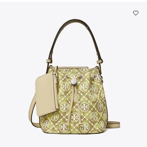 Tory Burch | Bags | Tory Burch T Monogram Mesh Dot Bucket Bag | Poshmark